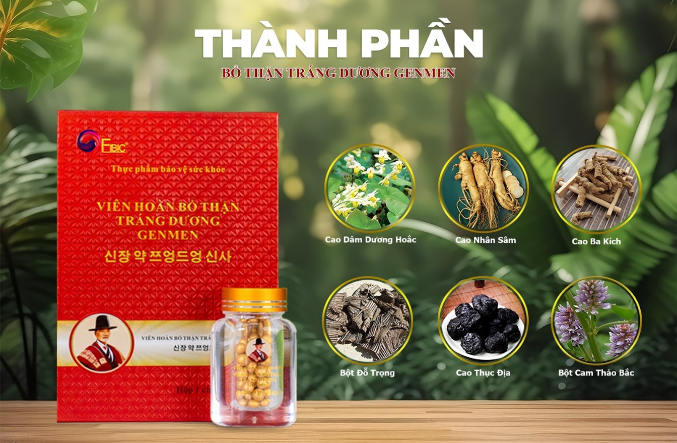 Cải thiện sinh lý nam bằng viên uống Viên hoàn bổ thận tráng dương ...
