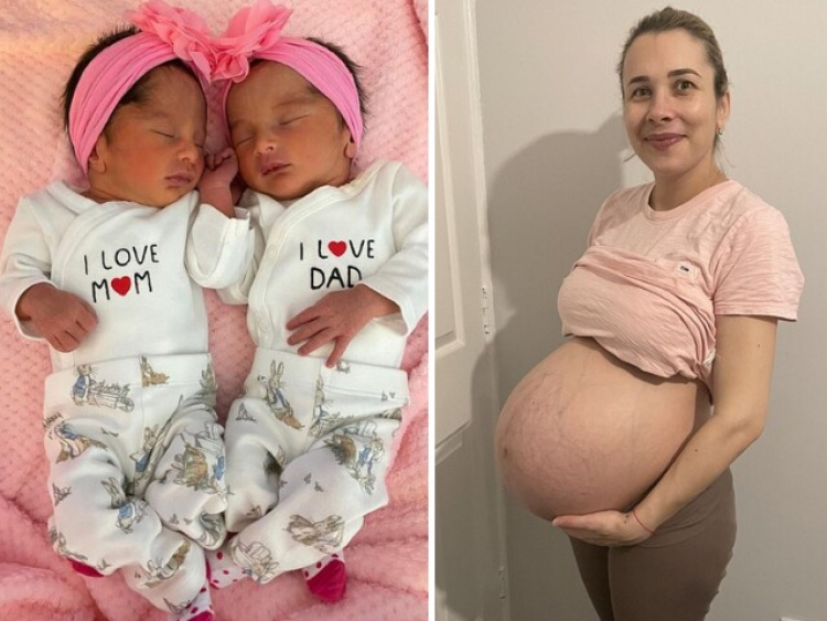 Sinh 2 bé gái cùng lúc nhưng không phải song sinh, người mẹ ngỡ ngàng ...