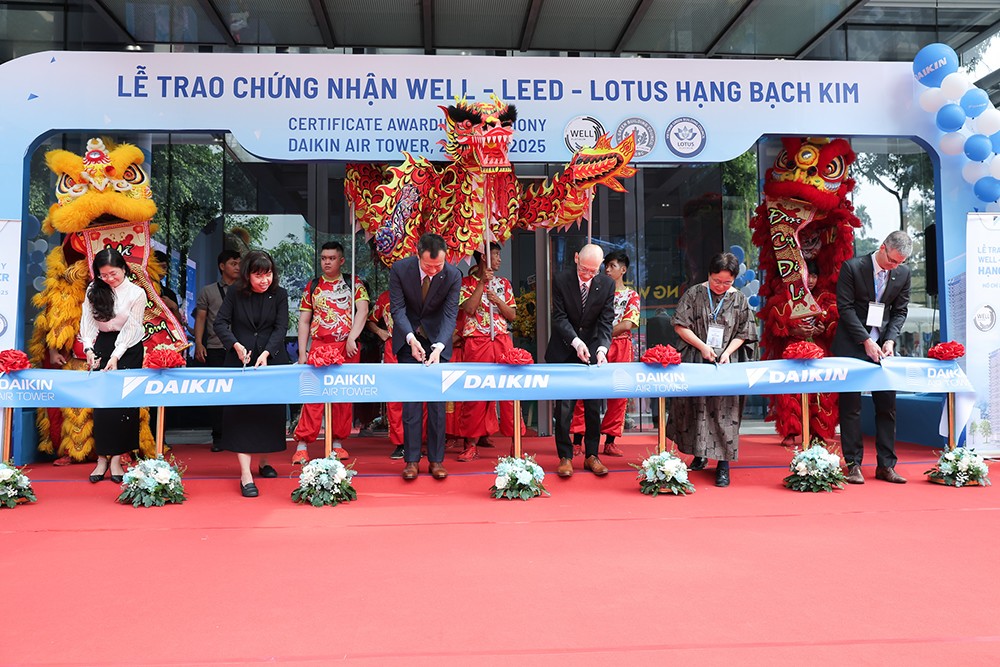 Daikin Air Tower công trình đầu tiên đạt Triple-Platinum - mô hình văn ...