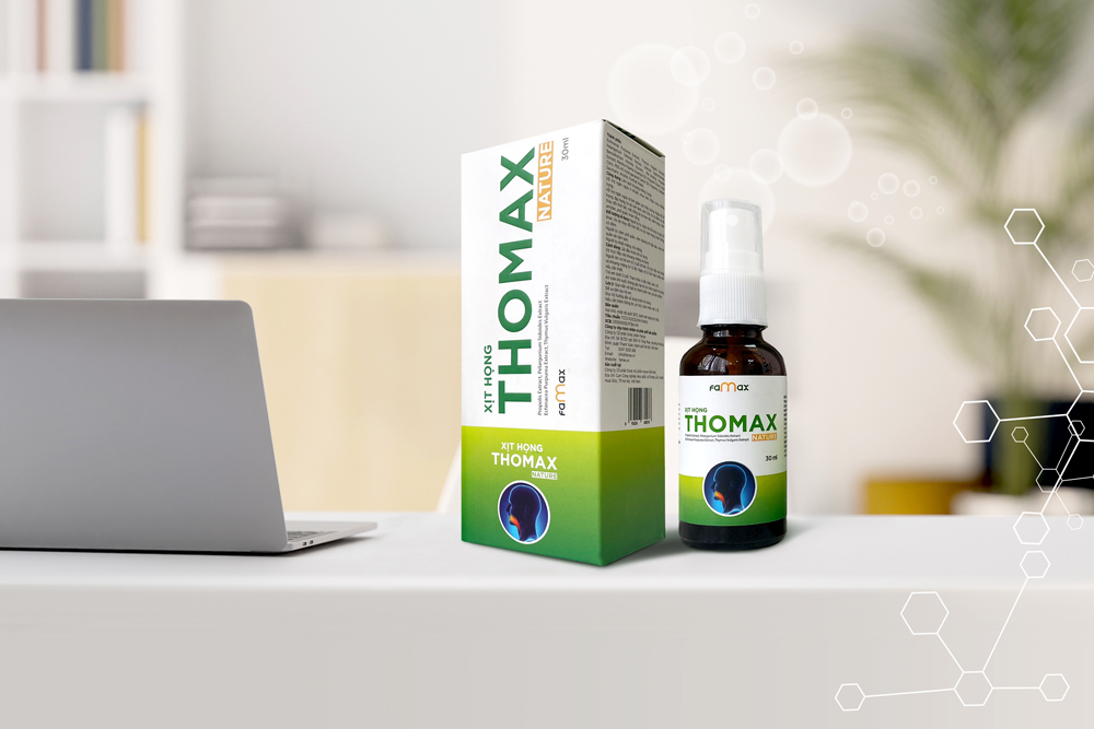 Xịt họng Thomax – Hỗ trợ giảm các triệu chứng đau họng, cảm cúm hiệu quả