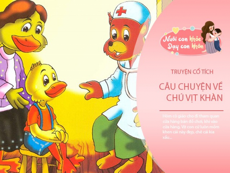 Truyện cổ tích Chú vịt khàn