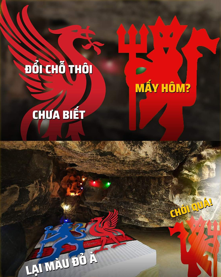 Ảnh chế MU đá bay Liverpool, fan đua nhau ra khỏi hang ăn mừng