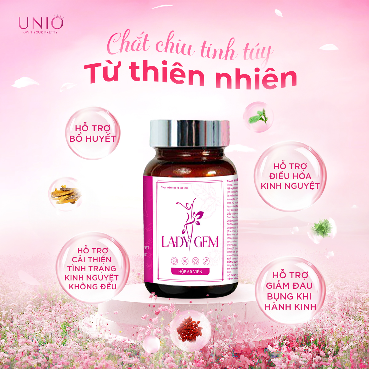Viên uống Lady Gem – sự kết hợp giữa công nghệ hiện đại và thảo dược tự ...