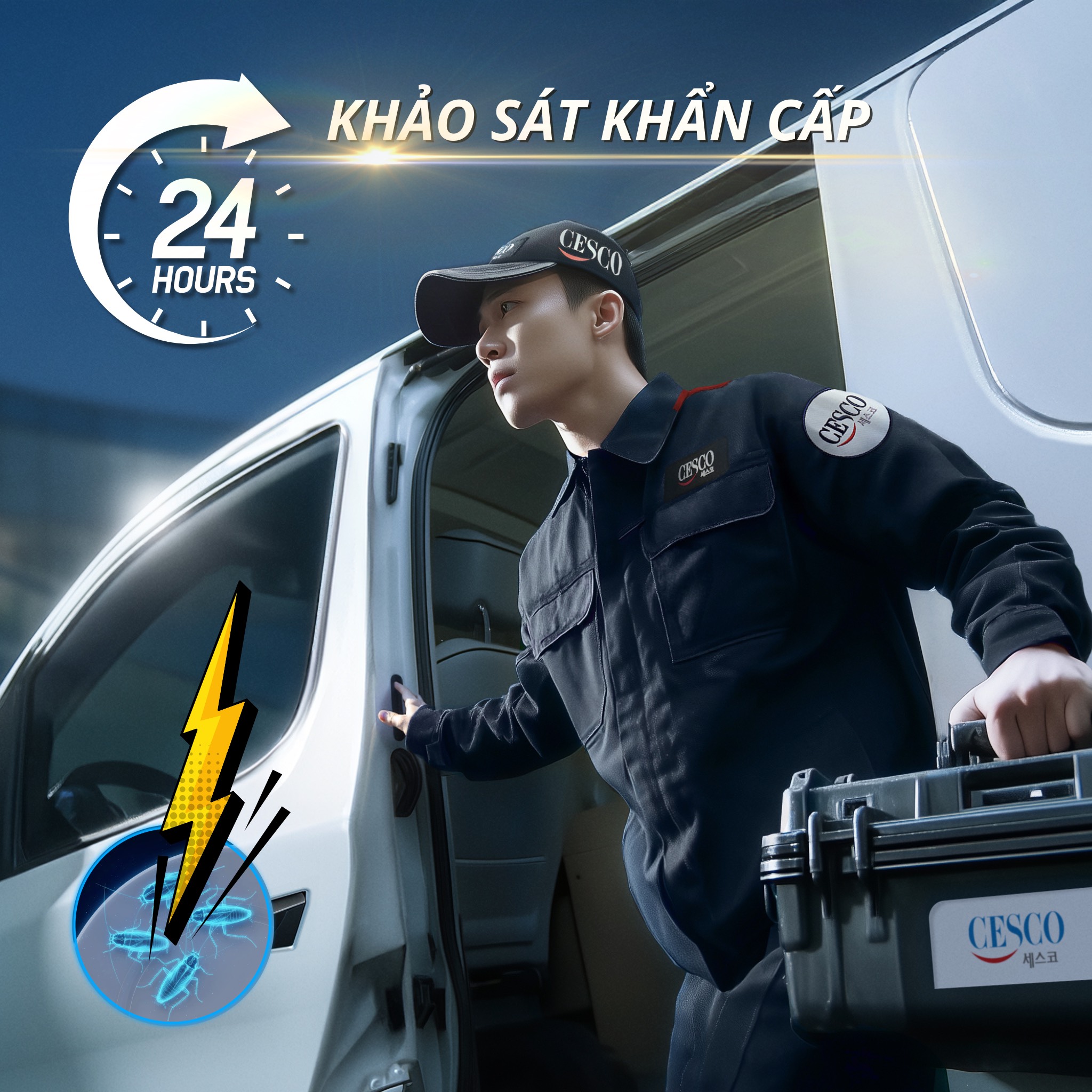 Chẩn đoán chính xác và xử lý côn trùng hiệu quả theo tiêu chuẩn Hàn Quốc cùng CESCO