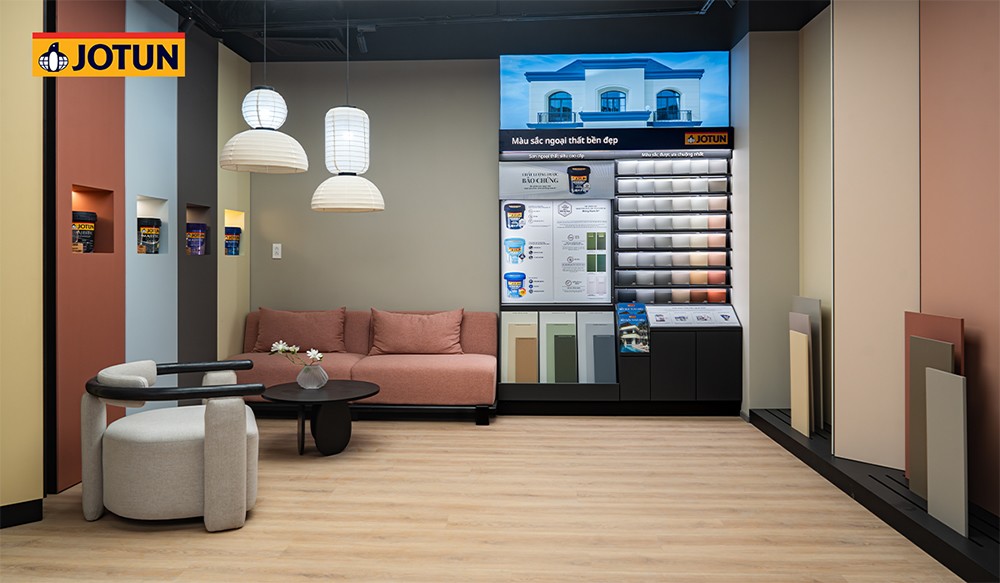 Jotun Studio - mô hình cửa hàng sơn hiện đại, nâng tầm trải nghiệm chọn sơn