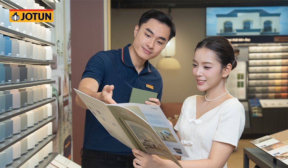 Jotun Studio - mô hình cửa hàng sơn hiện đại, nâng tầm trải nghiệm chọn sơn